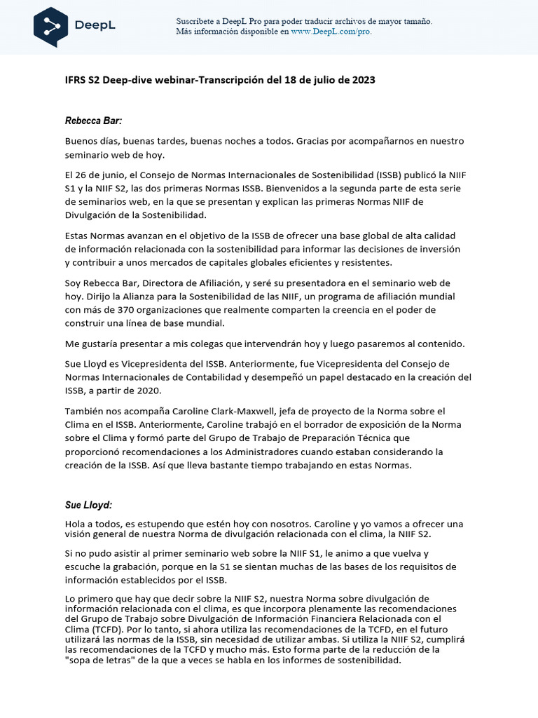 S2-Deep-Dive-Webinar-Presentation-Transcript Es | PDF | Business | normas internacionales de ...