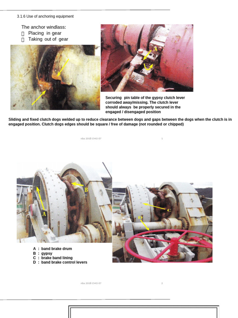 Anchoring Equipment Use and Procedures | PDF | Clutch | Anchor