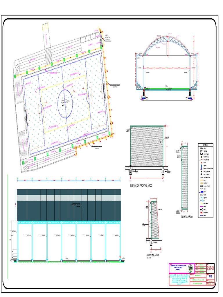 Plano Techo Metalico - Arco 1 | PDF