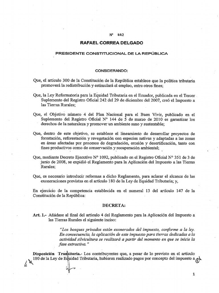 Decreto 442 | PDF
