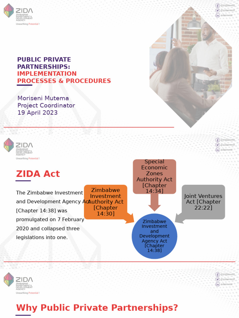 Presentation 4 ZIDA PPPs | PDF | Public–Private Partnership | Business