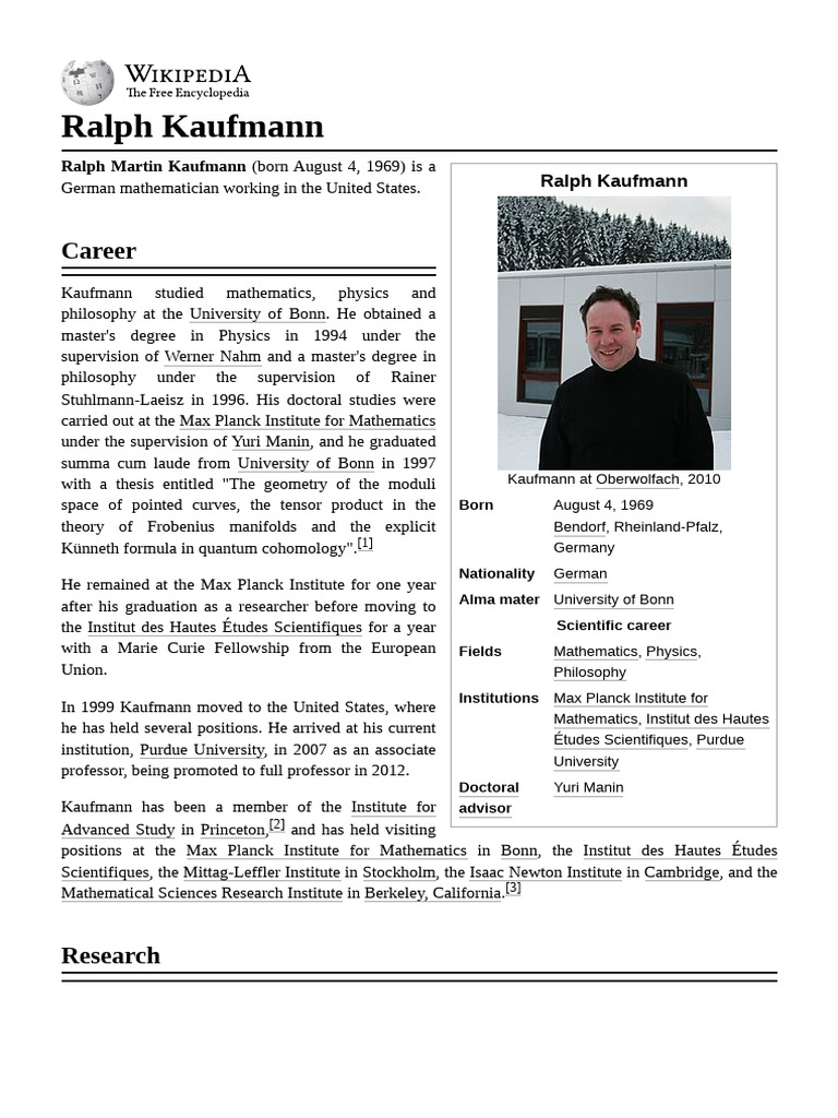 Ralph Kaufmann | PDF | Mathematics | Geometry