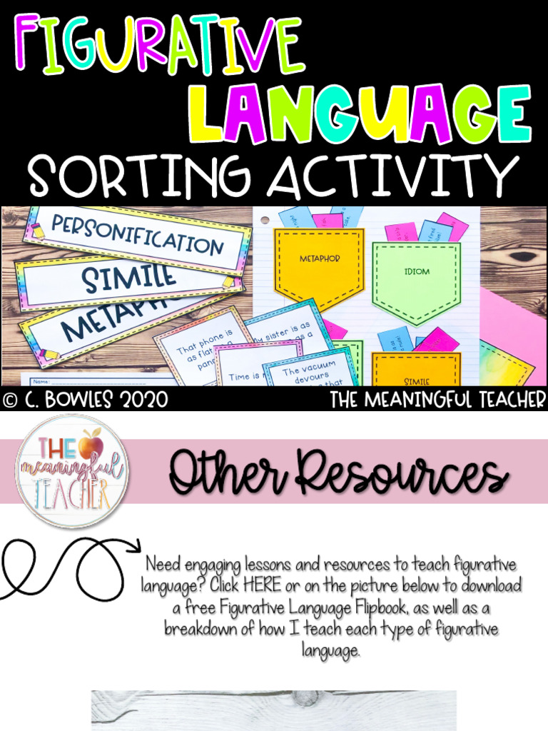 Figurative Language Teaching Resources | PDF
