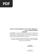 Income Affidavit Format | PDF