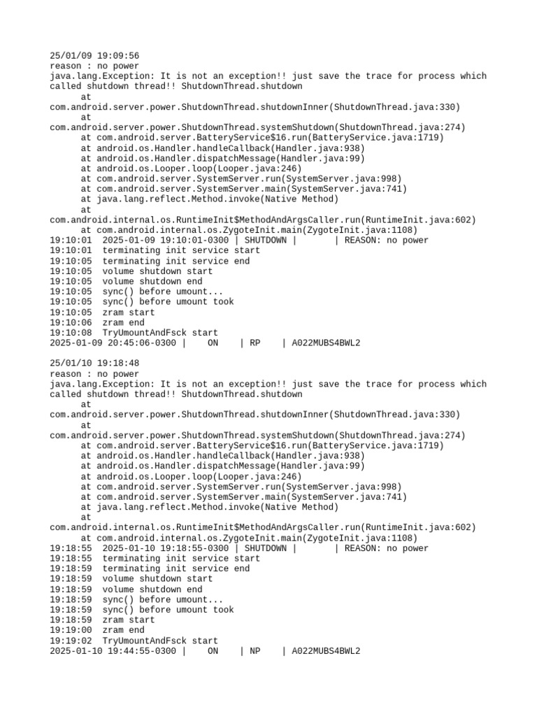 Power Off Reset Reason Backup Pdf Java Programming Language Object Oriented Programming