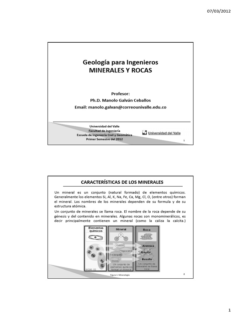 Minerales y Rocas | PDF | Minerales | Roca (geología)