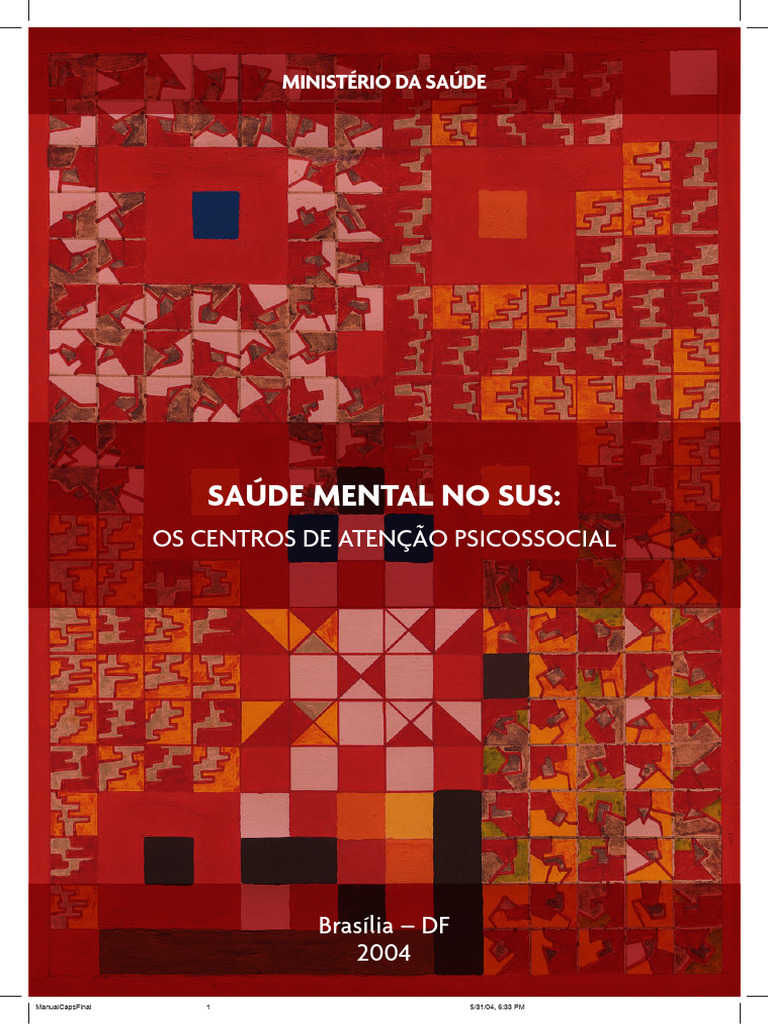 Manual Caps Final | PDF | Saúde Mental | Enfermagem