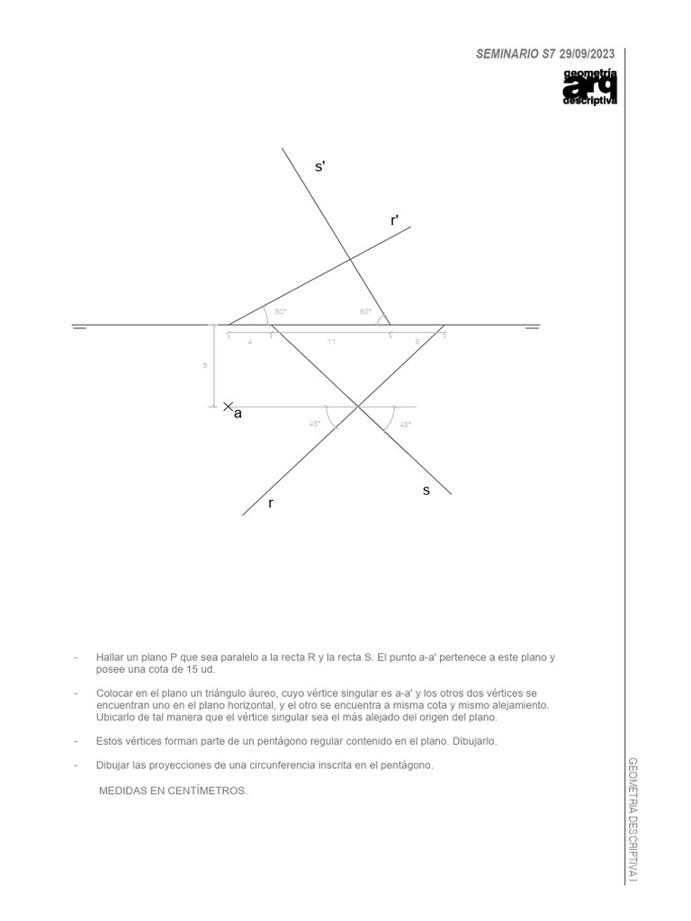 Plano y Triángulo Áureo en Geometría | PDF