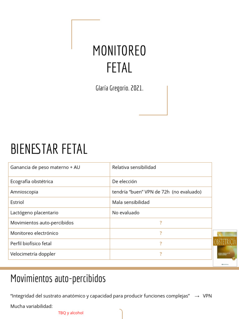 Monitoreo Fetal: Técnicas y Recomendaciones | PDF | El embarazo | Feto