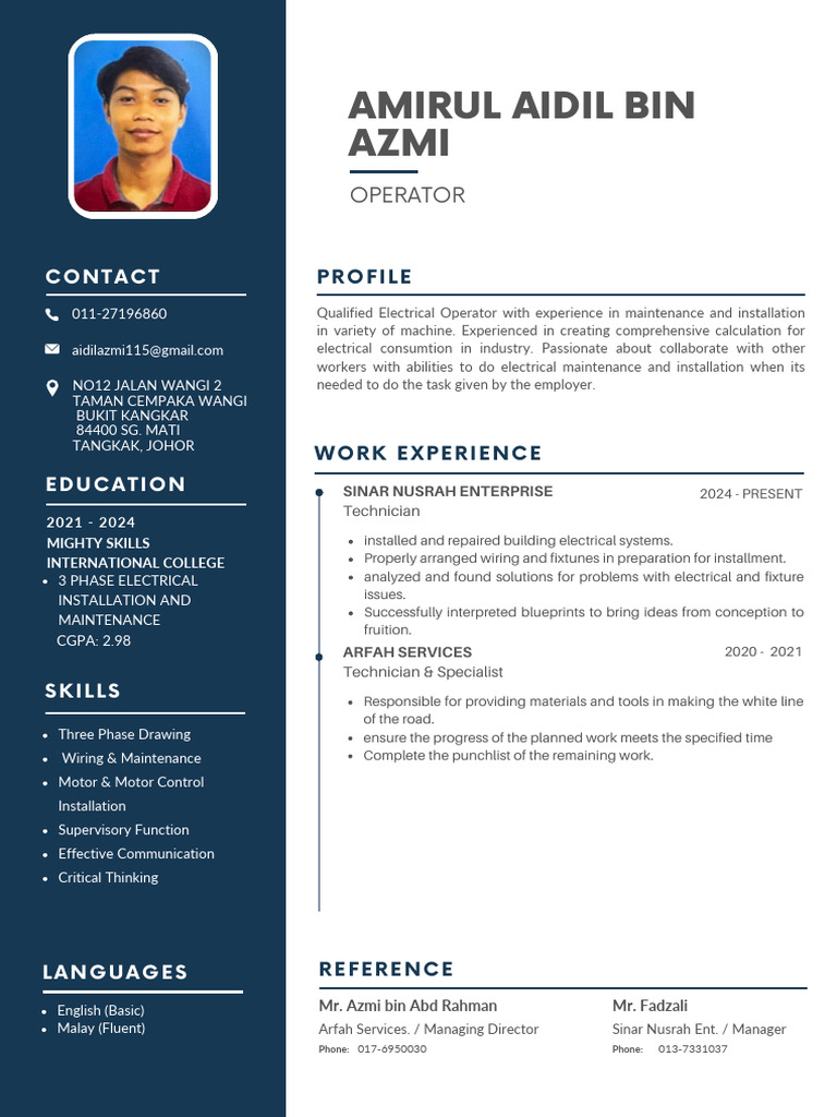 Resume Aidil | PDF
