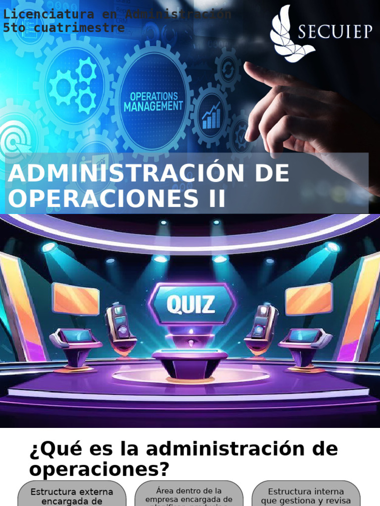 Administración de Operaciones II: Guía Completa | PDF | Planificación ...