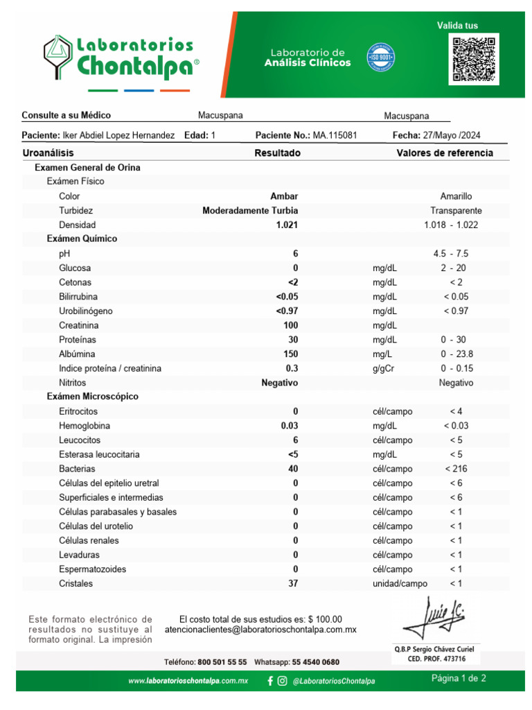 Ma.115081 Iker Abdiel Lopez Hernandez | PDF | Orina | Fluidos corporales