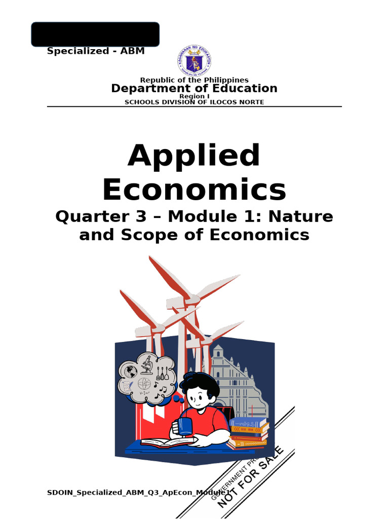 Applied Economics Q3 Mod1 W1 Nature and Scope of Economics | PDF ...