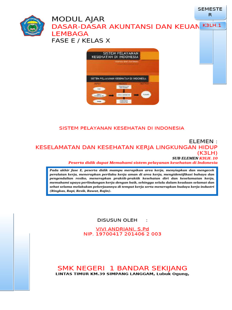 Modul Ajar K3LH X 10 2024. | PDF