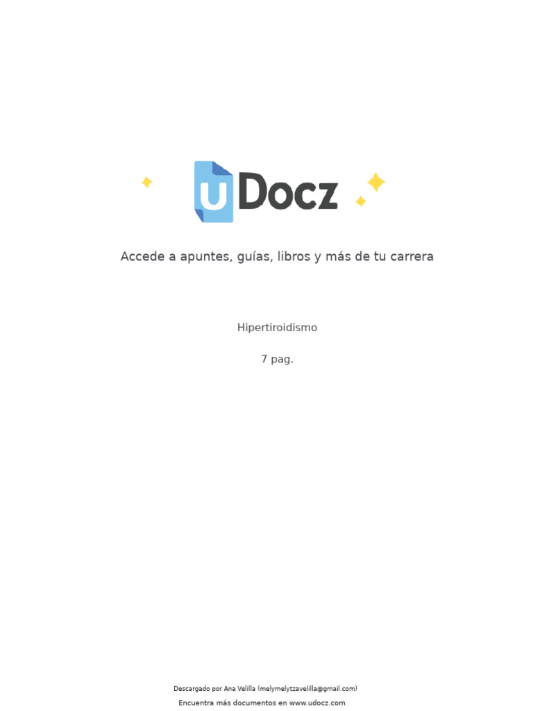 Hipertiroidismo 178675 Downloadable 3252964 | PDF | Hipertiroidismo ...