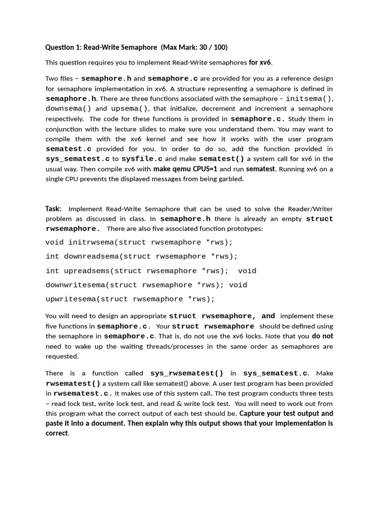 Tasks of A Certain Assignment | PDF | Computer File | Operating System Technology