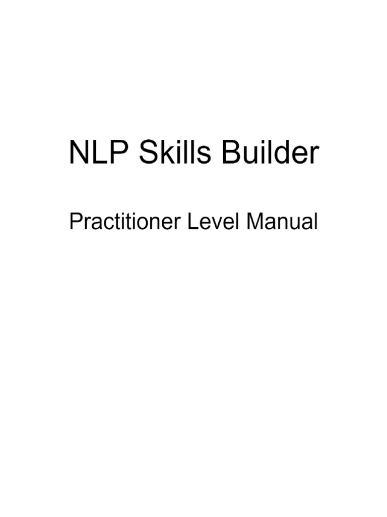 NLP Skills Builder - Excel Centre | PDF