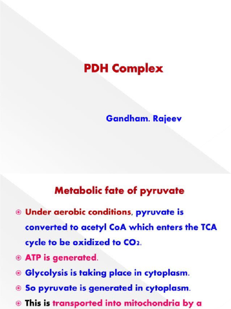 PDH Complex | PDF