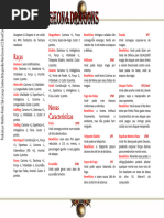 Lista de Monstros T20 | PDF | Criaturas fantásticas | Criaturas lendárias