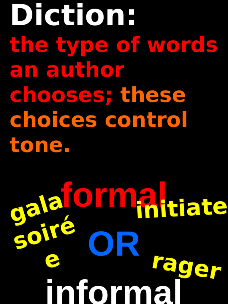 Diction Syntax Definitions | PDF