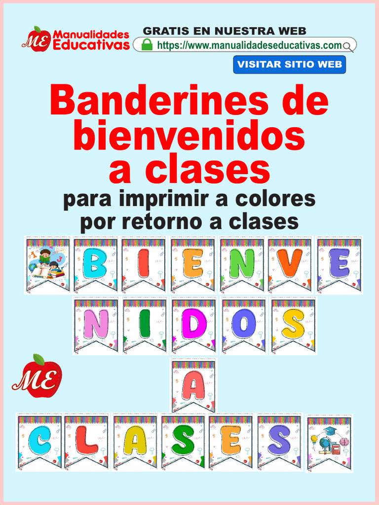 1 Banderín de Bienvenidos Modelo 1 | PDF