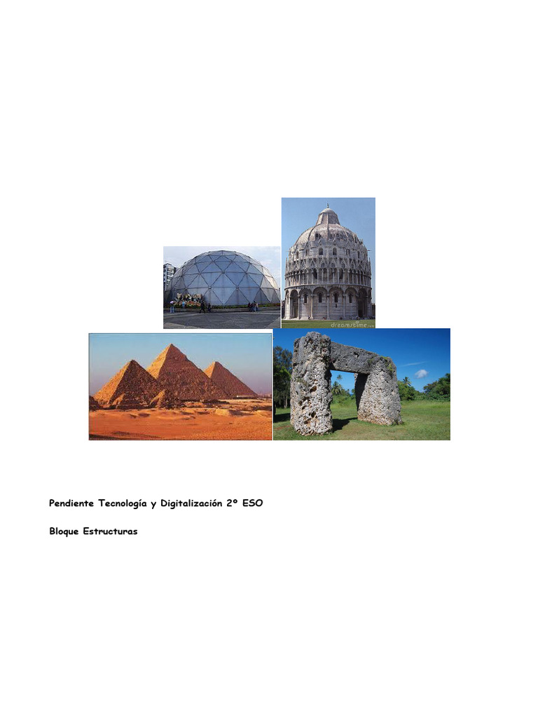 Pendiente TYD 2 ESO Bolque Estructuras | PDF | Tornillo | Acero