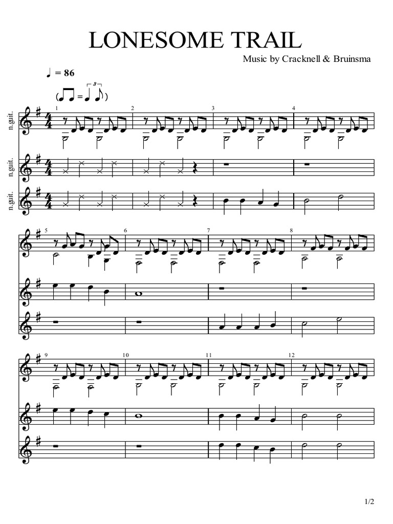 Lonesome Trail (Score) | PDF