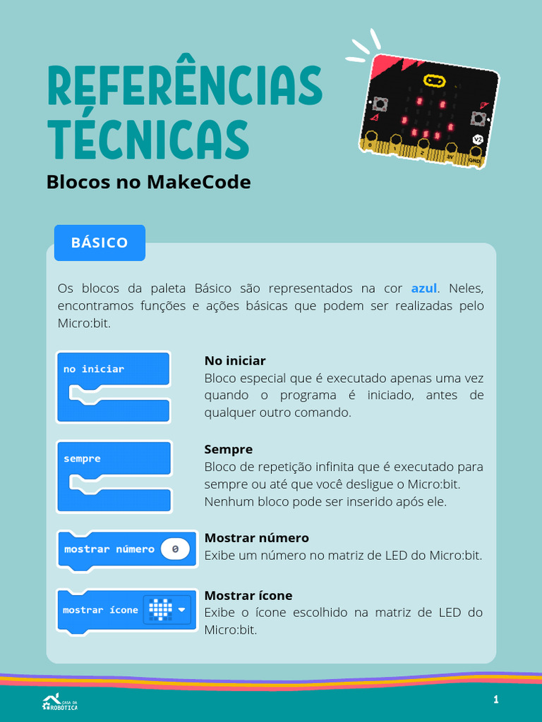 Referências Técnicas - Microbit | PDF | Som | Números