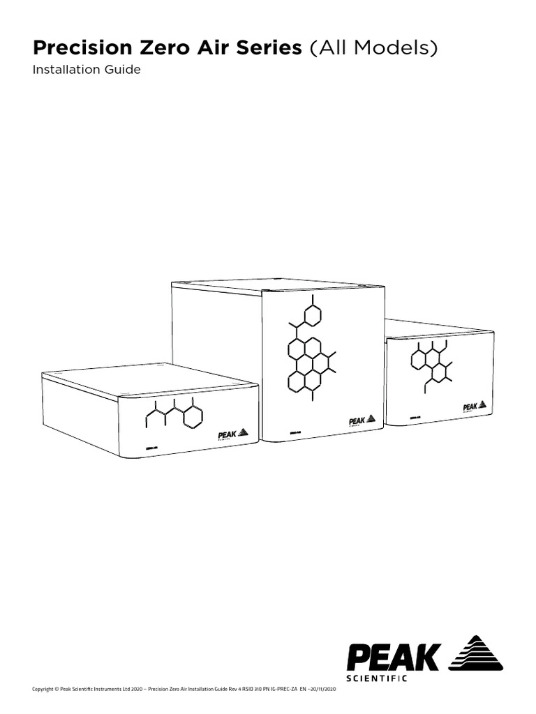 RS310 - Precision Zero Air Installation Guide Rev 4 RSID 310 PN IG-PREC ...