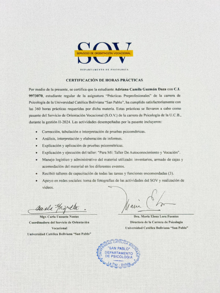 Sov | PDF | Sicología | Ciencias del comportamiento