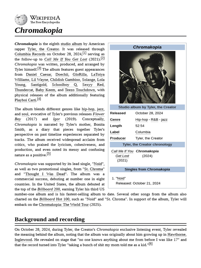 Chromakopia | PDF | Music Industry
