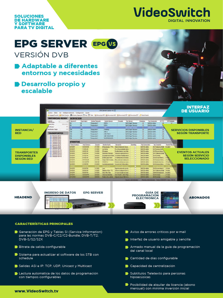 EPG Server | PDF | Software | Transmisión de datos