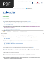 Definición de "Extensión" en DLE | PDF | Diccionario | Lexicografía