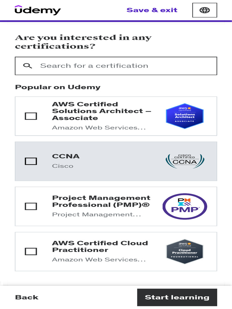 Select Certifications Udemy | PDF