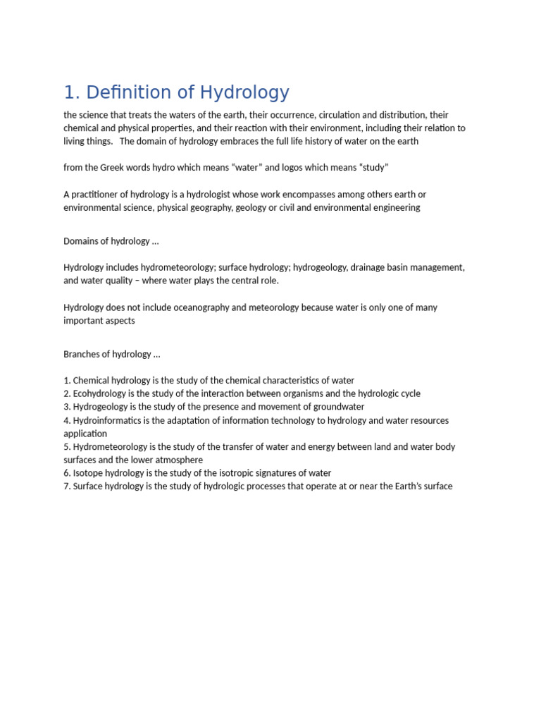 Instructional Material Page 1 4 | PDF | Hydrology | Water