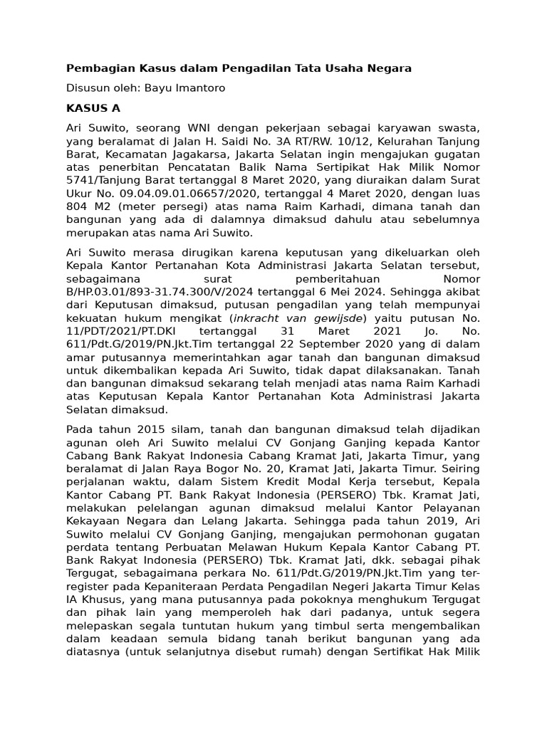 Kasus TUN | PDF