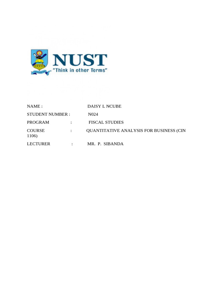 CIN 1106 ASSIGNMENT | PDF