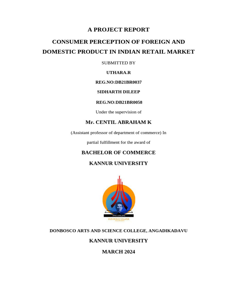 UTHARA | PDF | Perception | Marketing