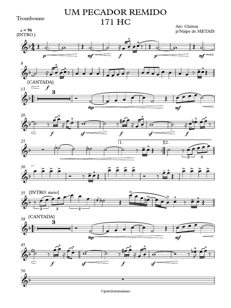 Trombonne: Um Pecador Remido | PDF