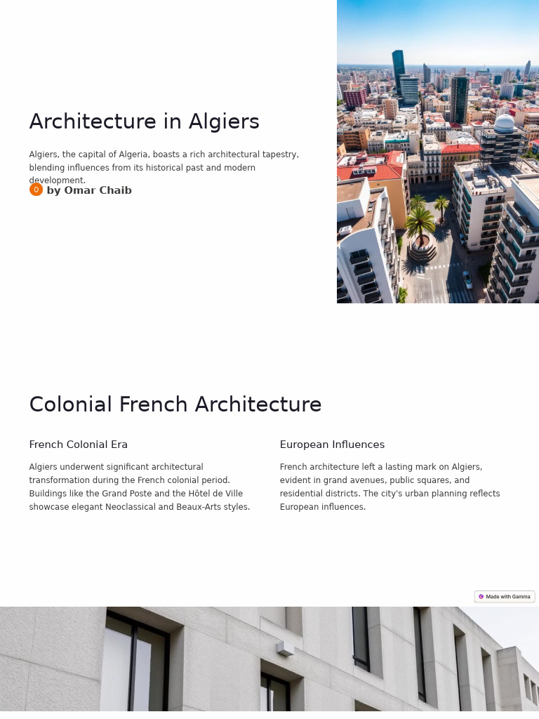 Algiers' Architectural Heritage | PDF