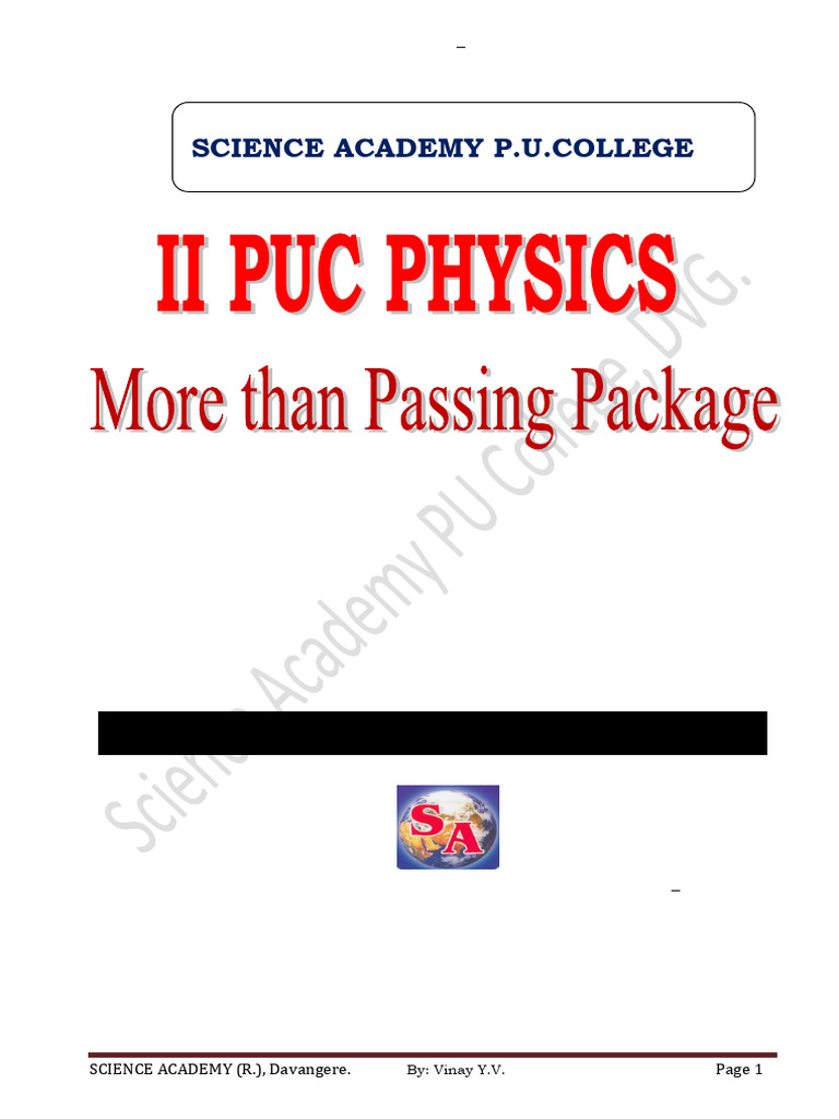 Physics Passing Package 2025 Guide | PDF | Inductor | Physical Quantities