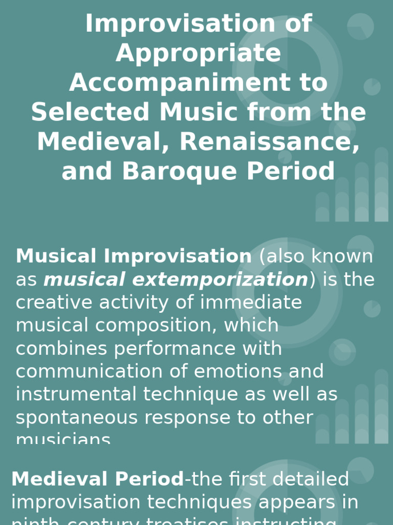 Improvisation of Appropriate Accompaniment To Selected Music From The ...