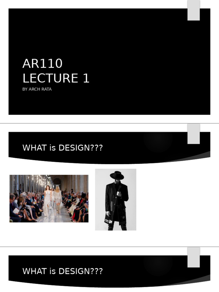 Ar110 Lecture 2 Aug 30 | PDF | Drawing | Design