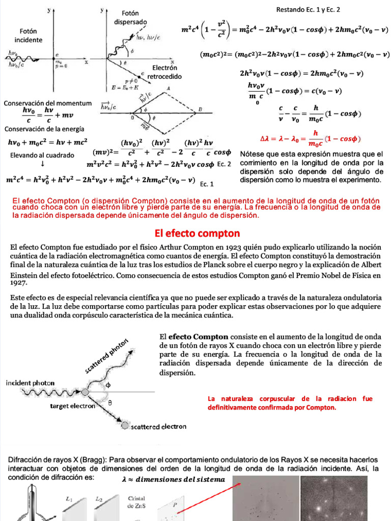 pdf-ejercicios-rayos-x-efecto-compton_compress | PDF | Ligero | Radiación electromagnética