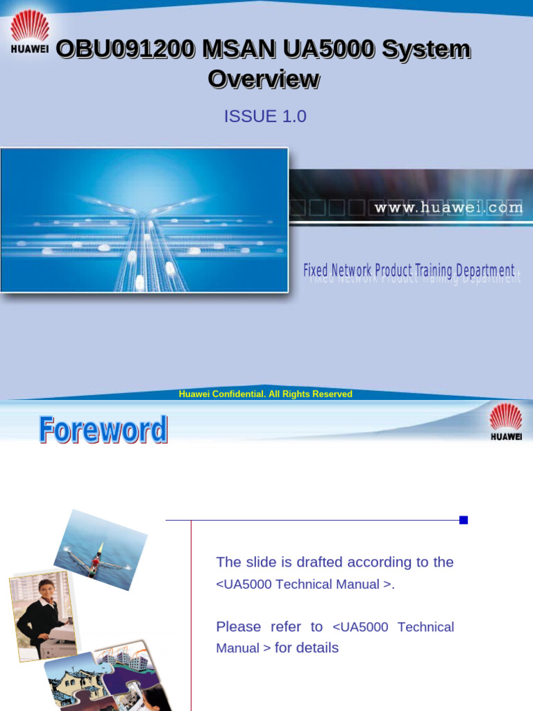 0 - UA5000 System OverviewISSUE1[1].0 | PDF | Voice Over Ip | Plain Old ...