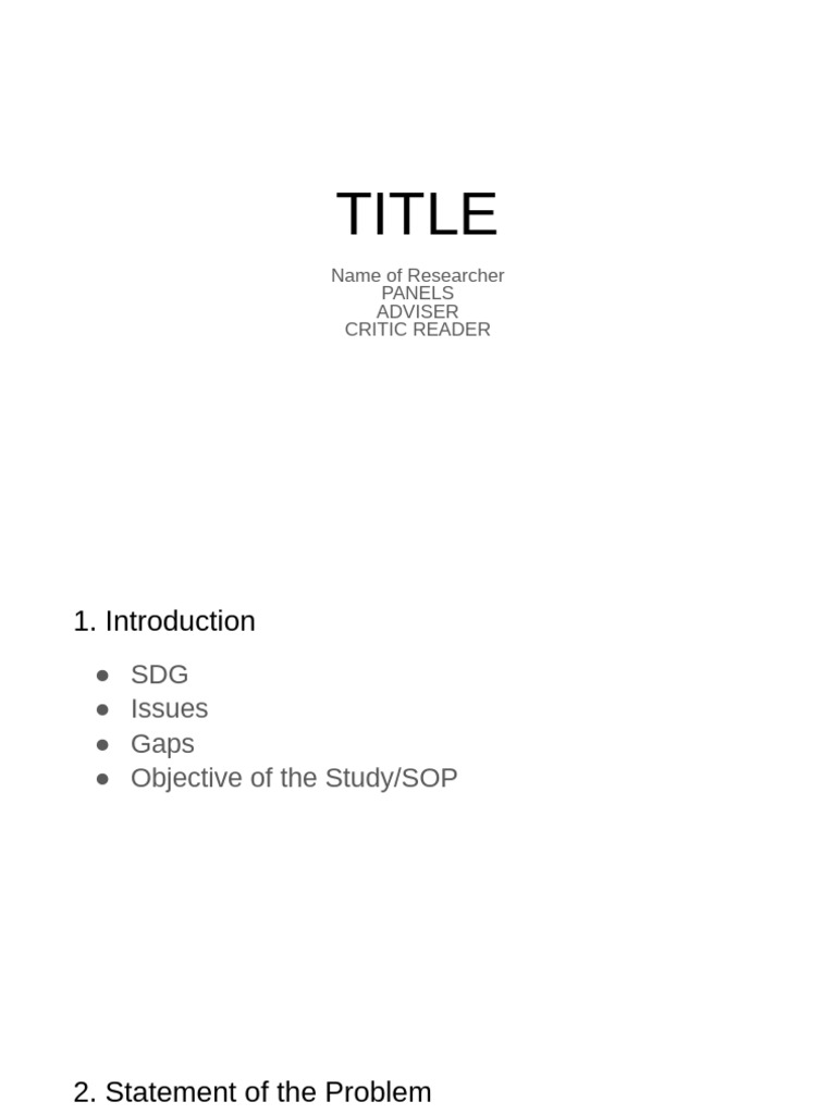 Pre Oral Defense Guidelines For Presentation | PDF