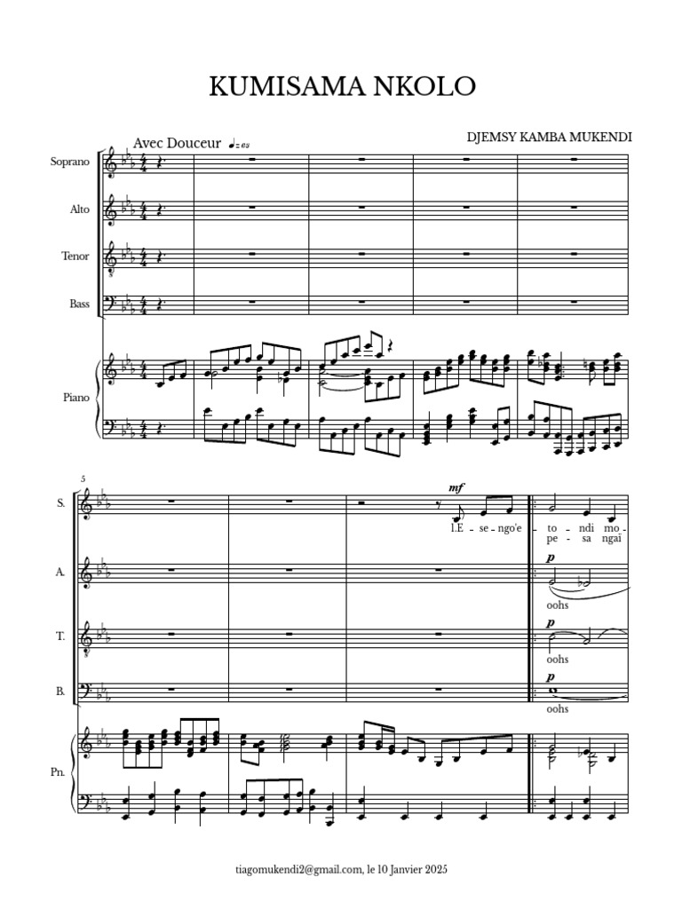 Djemsy K.M - Kumisama Nkolo | PDF