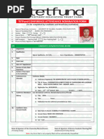 TETFund Conference Attendance Form | PDF | Universities And Colleges ...