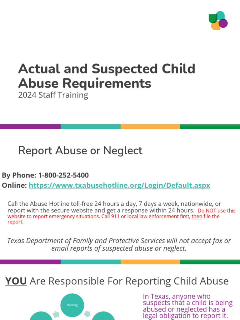 Child Abuse Reporting Requirements FINAL 2024 | PDF | Child Abuse | Child Neglect