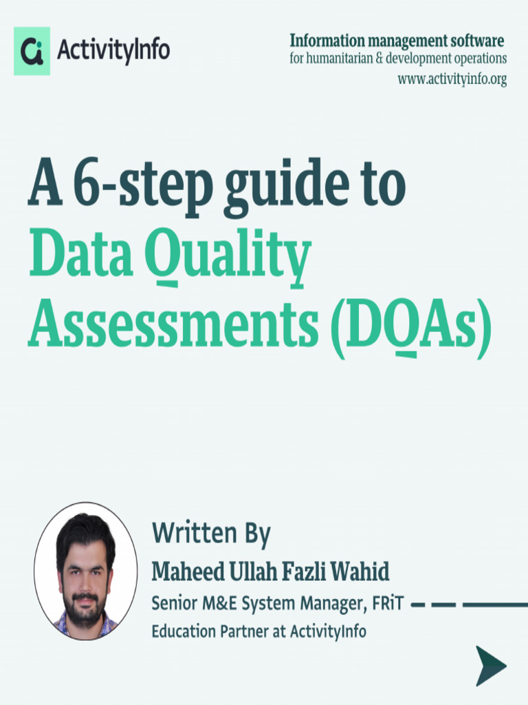 A 6-Step Guide To Data Quality Assessments (DQAs) | PDF